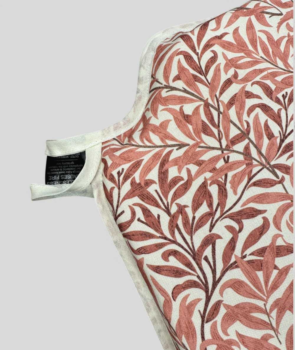 Spindle Seat Pads Willow Bough Rust | Red Patterned Spindle Seat Pads