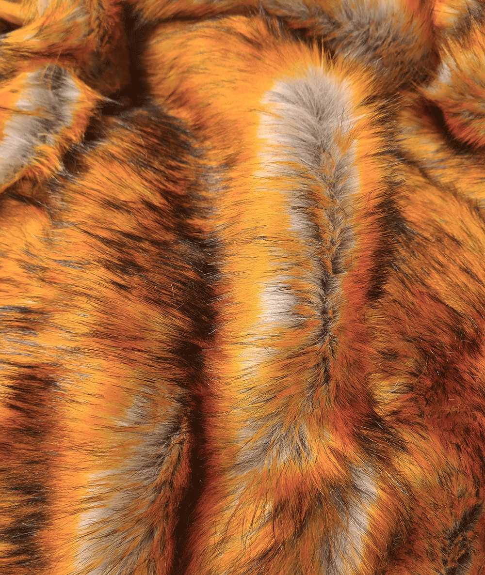 Zanzibar Faux Fur Fabric | Ginger Craft Fur Fabric | Ginger Faux Fur
