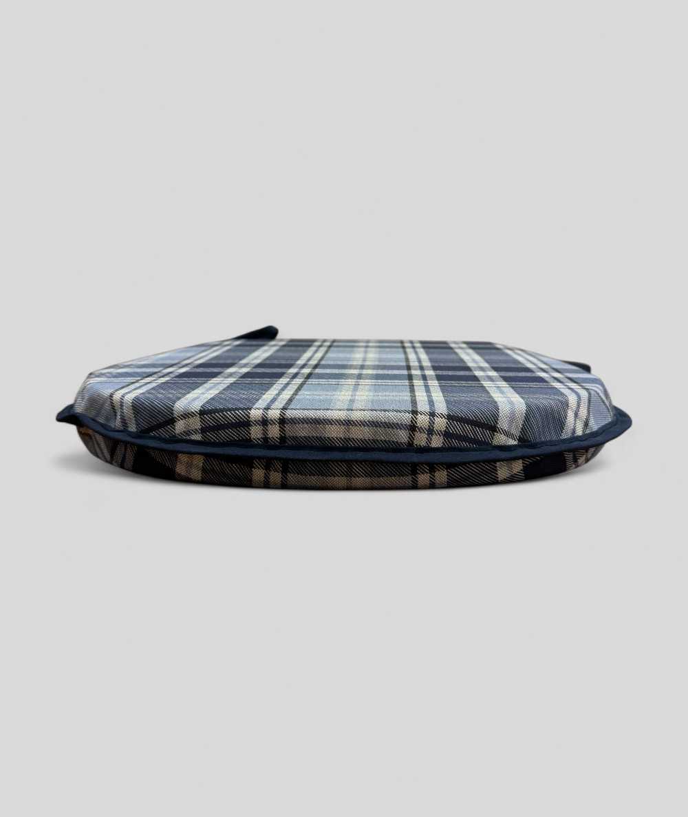 Highland Check Denim Classic D Seat Pads| Blue Check D Shaped Seat Pads